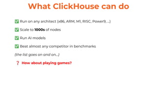 ClickHouse SQL Games | PPT