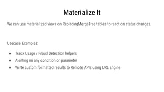 ClickHouse ReplacingMergeTree in Telecom Apps | PDF