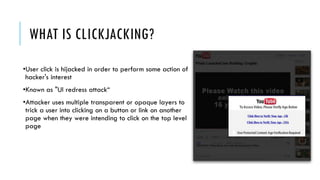 Click jacking | PDF
