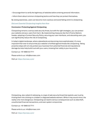 Clickjacking Attack Explained Prevention, Examples, and Proven Fixes.pdf