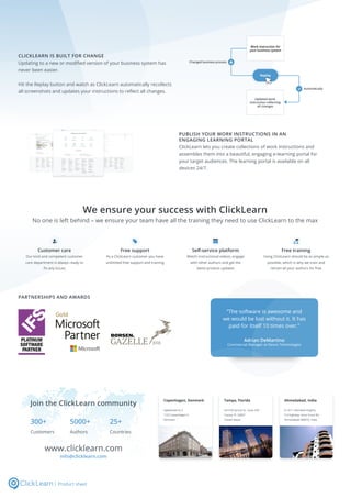 Clicklearn productsheet | PDF