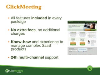 ClickMeeting presentation | PPT
