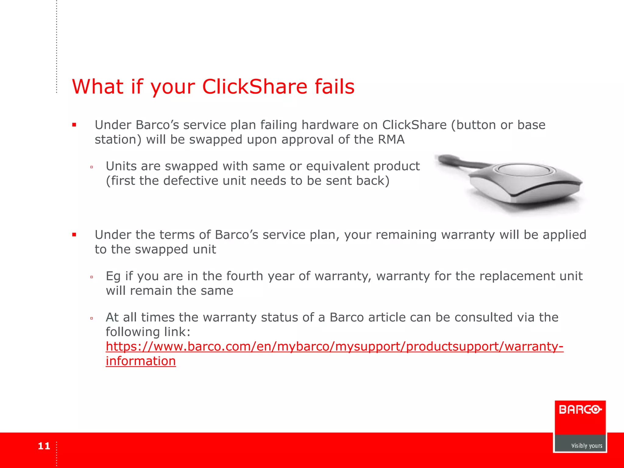 Clickshare extended warranty | PPTX