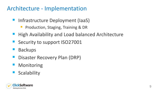 ClickSoftware AWS Customer Case | PPT