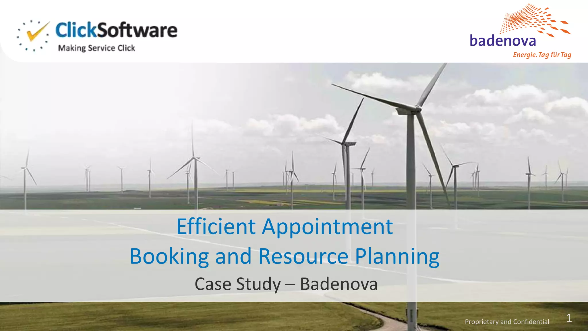 ClickSoftware Case Study Badenova Utilities | PPT