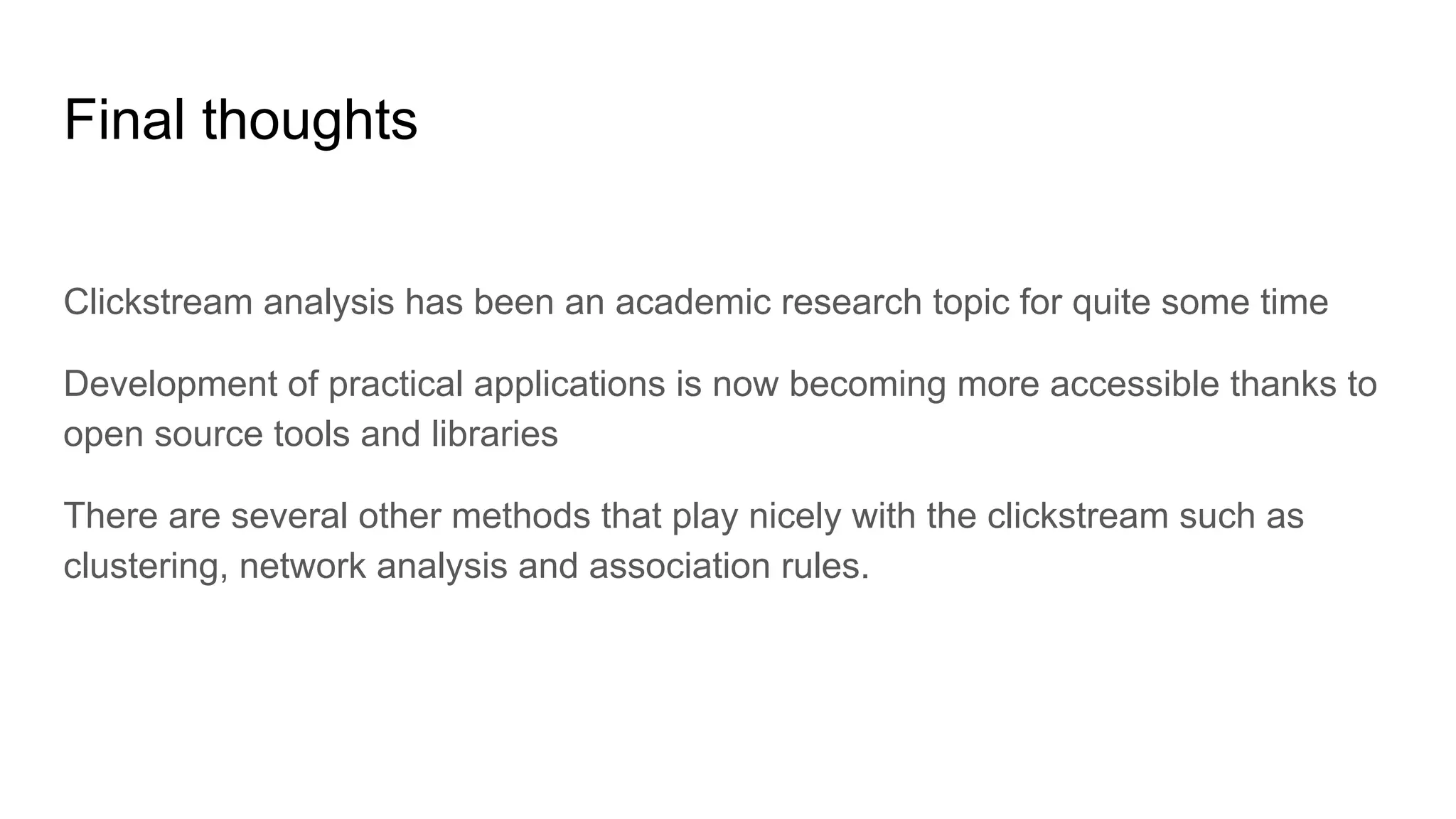 Clickstream Analytics with Markov Chains | PPT