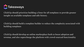 ClickUp TemplateHub Product Dive | PDF