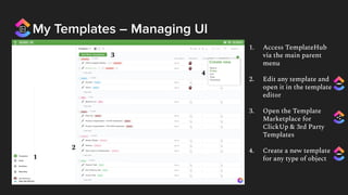 ClickUp TemplateHub Product Dive | PDF