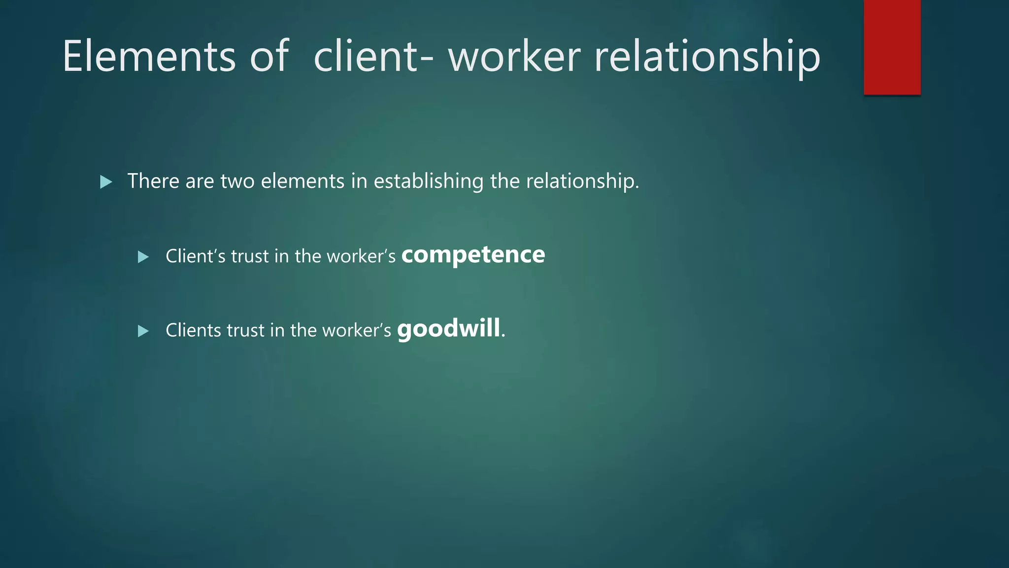 Client case worker relationship ppt | PPTX