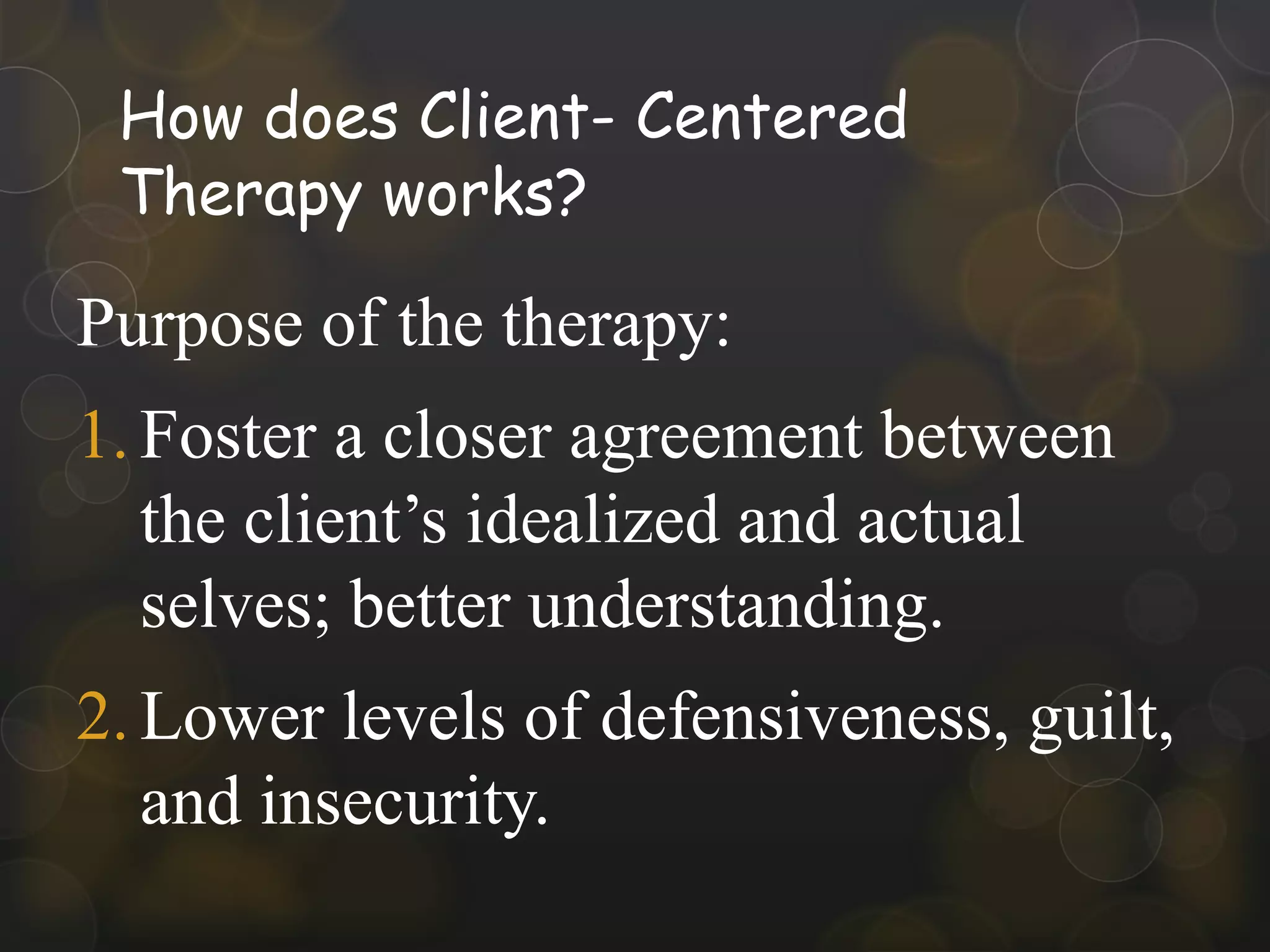Client centered therapy | PPTX