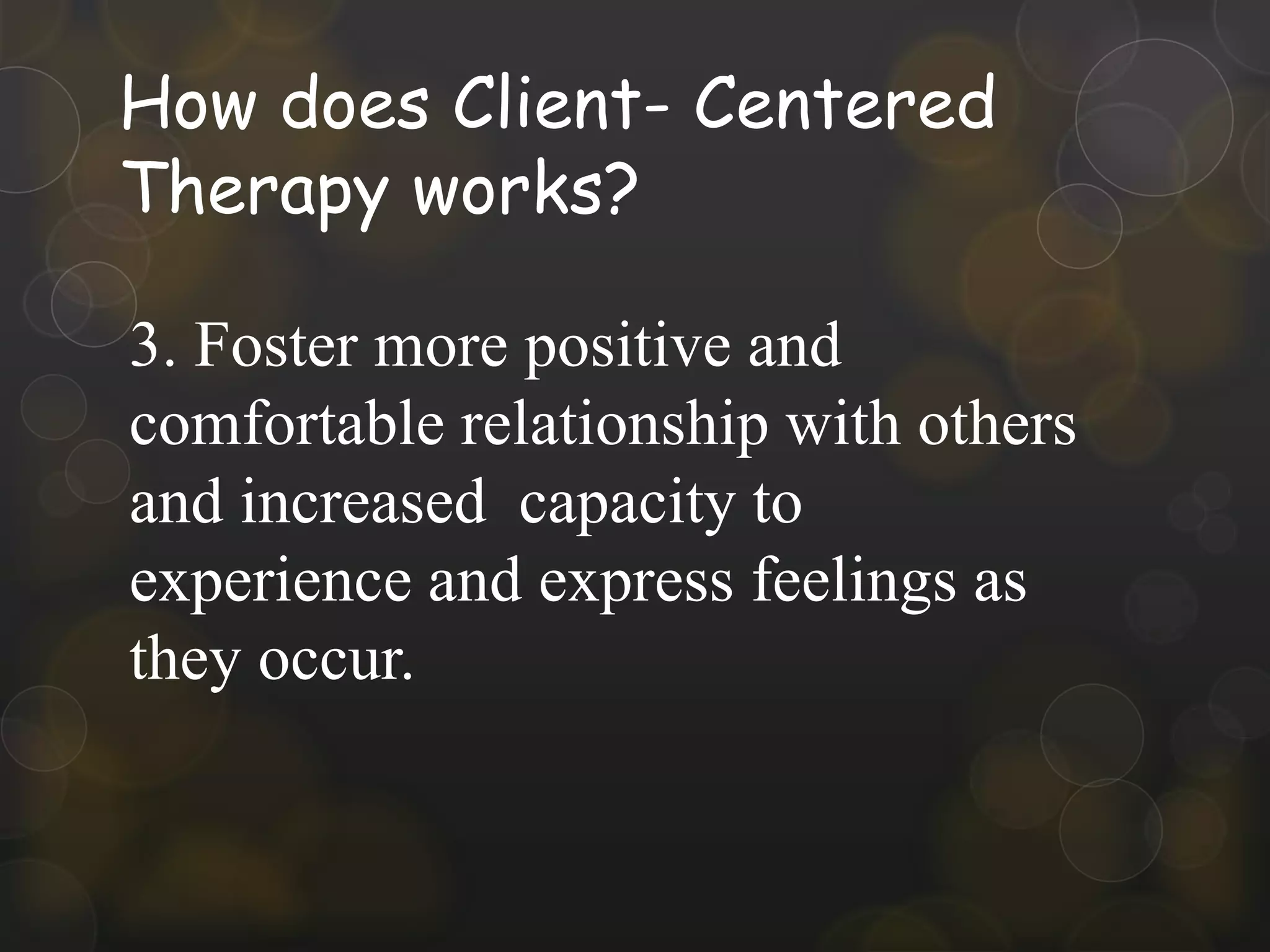 Client centered therapy | PPTX