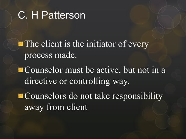 Client centered therapy | PPTX