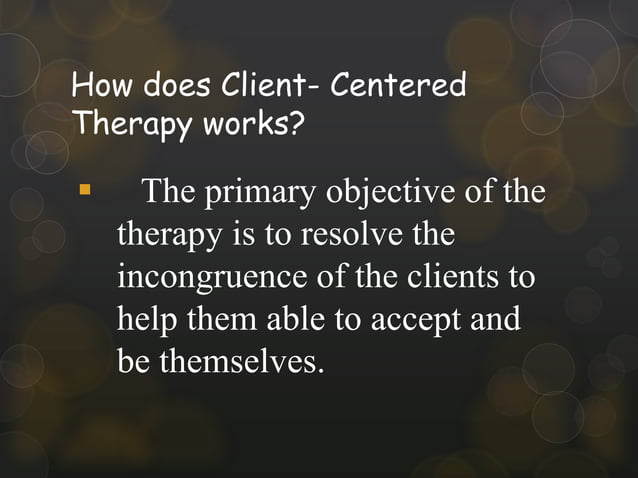 Client centered therapy | PPTX