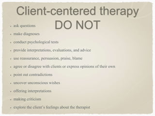 Client-centered therapy | PPTX