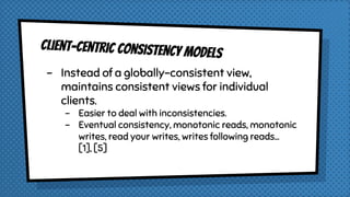 Client-centric Consistency Models | PDF