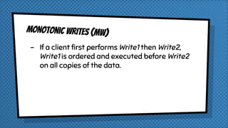 Client-centric Consistency Models | PDF