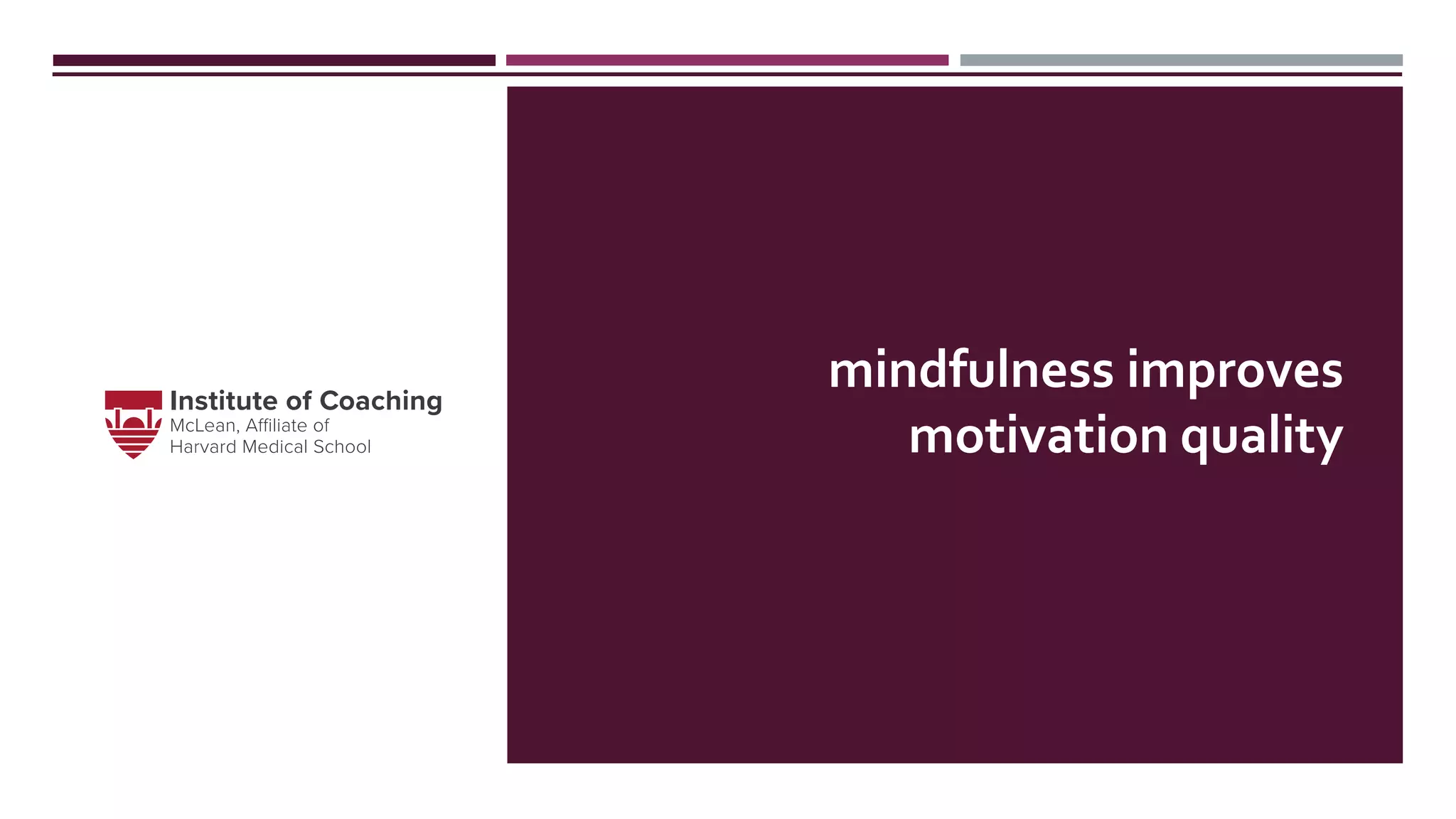 Mindfulness Improves Motivation Outline | PPTX