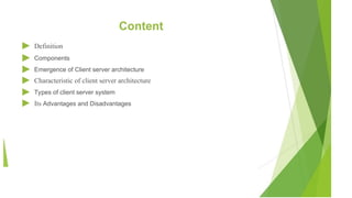 Client-server.ppt hardware system and servicing | PPT