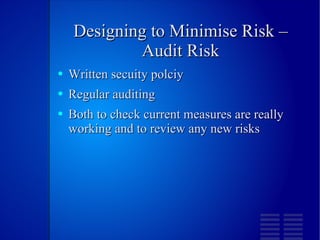 Client Server Server Room Risk | ODP | Information and Network Security ...