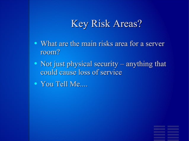 Client Server Server Room Risk | PPT