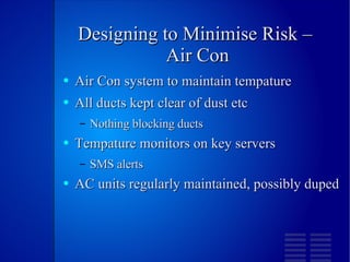 Client Server Server Room Risk | ODP | Information and Network Security ...