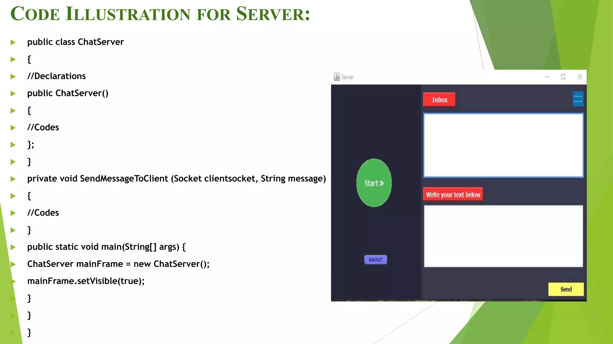 Client Server Chat Application Ppt