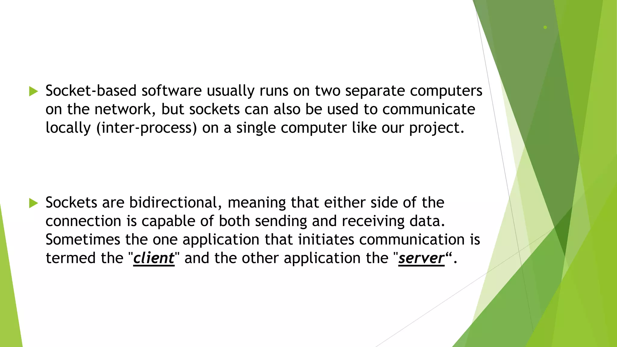 Client server chat application | PPTX