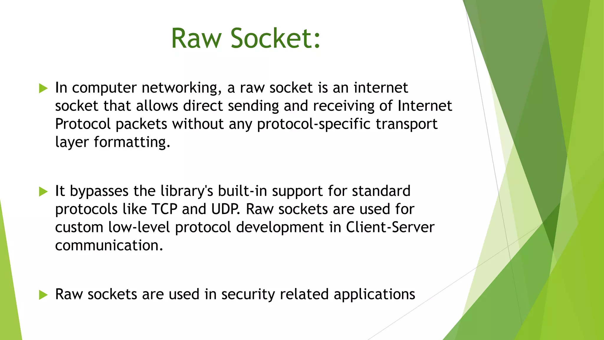 Client server chat application | PPTX