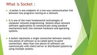 Client server chat application | PPT