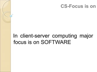 Client-Server Computing | PPT