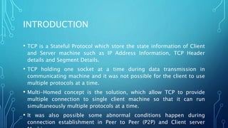 Client server examples for tcp abnormal conditions | PPTX