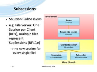 Symbian OS - Client Server Framework | PPTX
