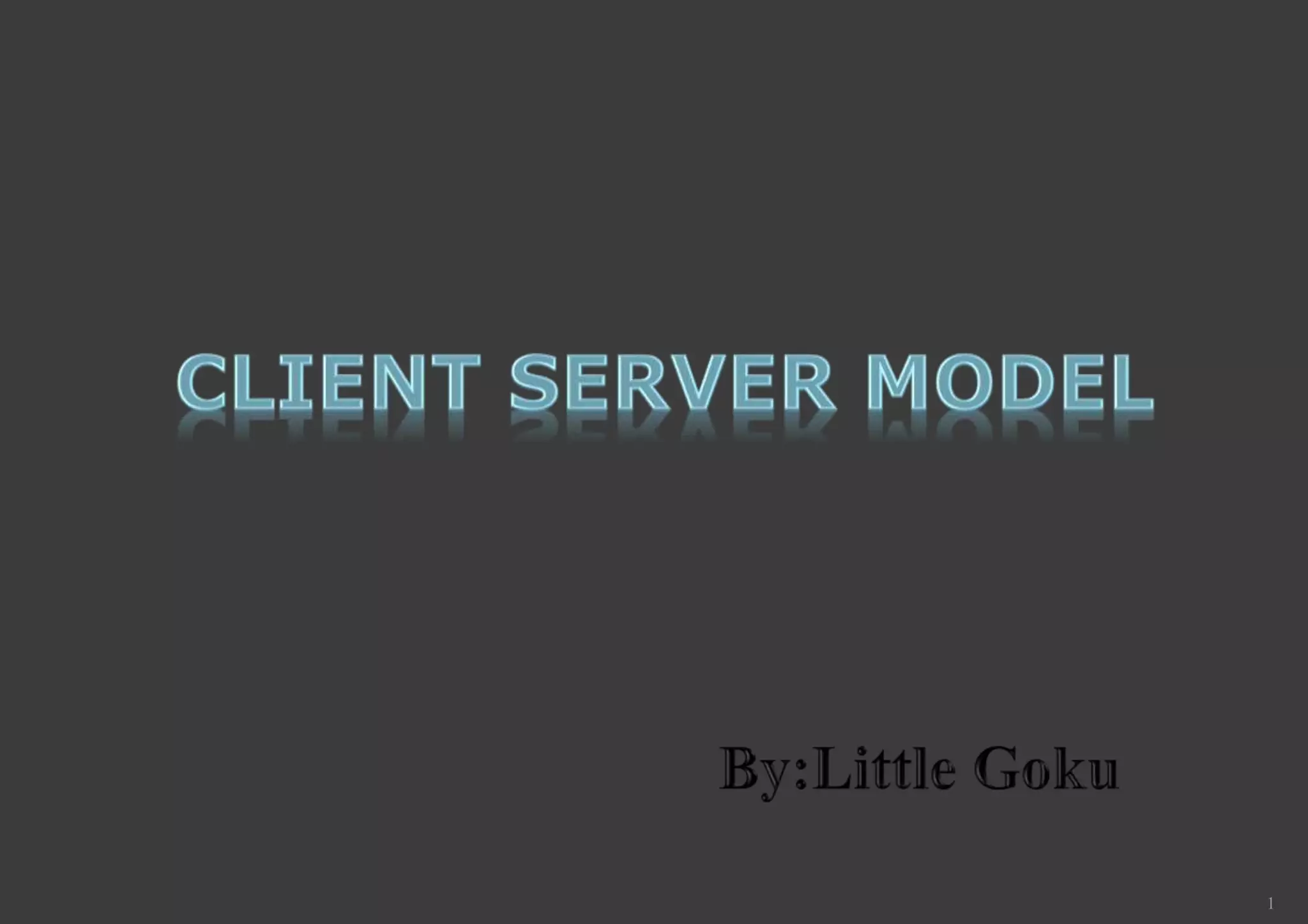 Client server model | PPTX