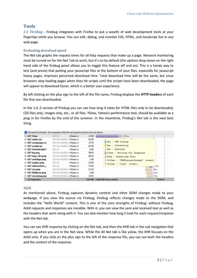 Client-side Website Optimization | PDF