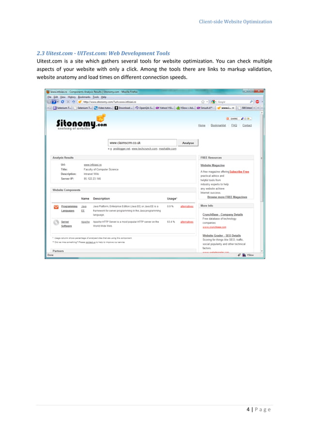 Client-side Website Optimization | PDF