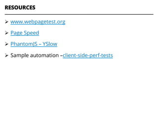 Client-side Performance Testing | PPT