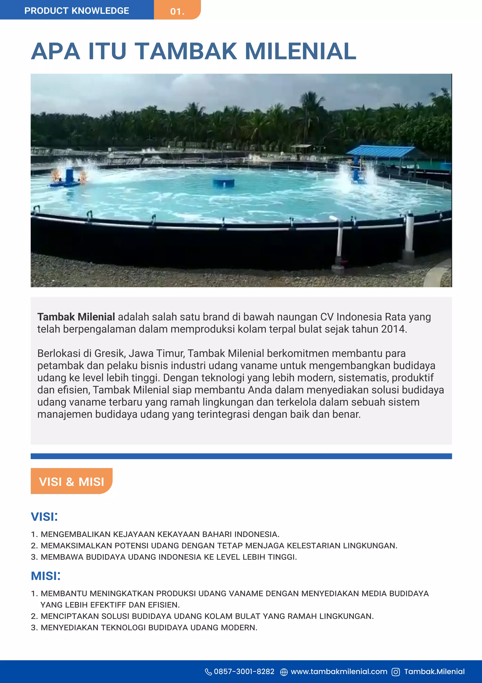 Tambak Milenial Product knowledge | PDF