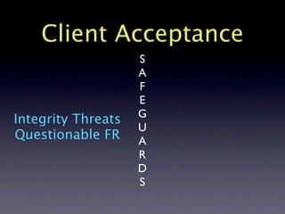 Client acceptance | KEY | Business Accounting & Finance | Business