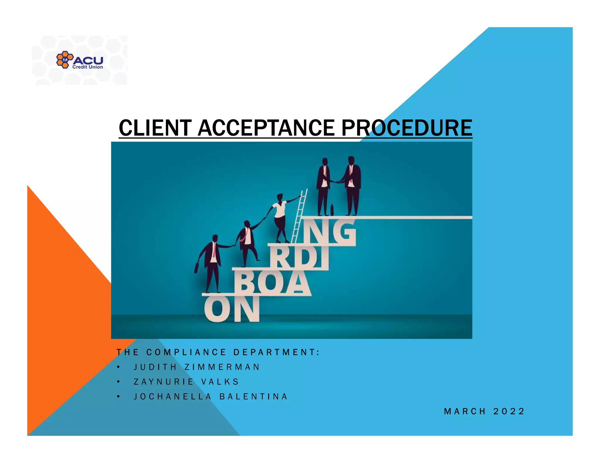 Client Acceptance Procedure | PDF