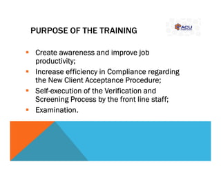 Client Acceptance Procedure | PDF