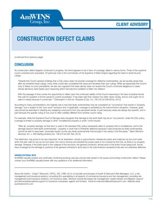 Construction Defect Claims: Update | PDF