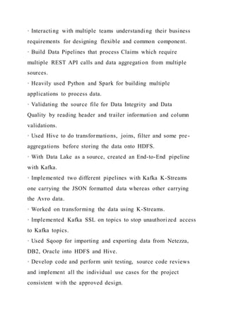 Client ASRC Federal Vistronix•Design and development o | DOCX | Web Development | Internet