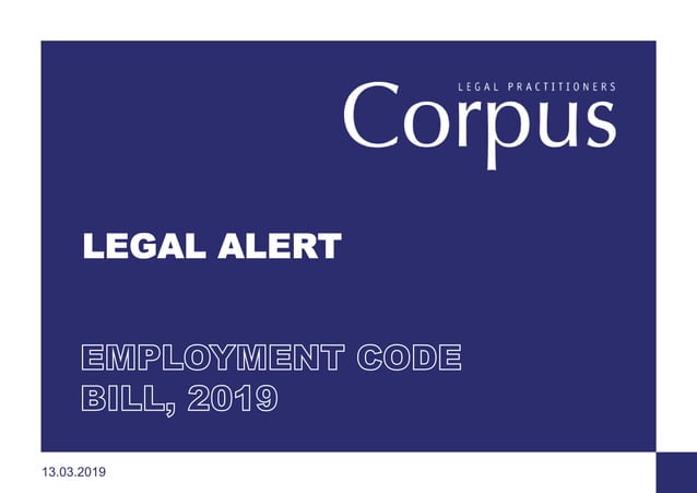 Employment Code Bill 2019, Zambia | PPT