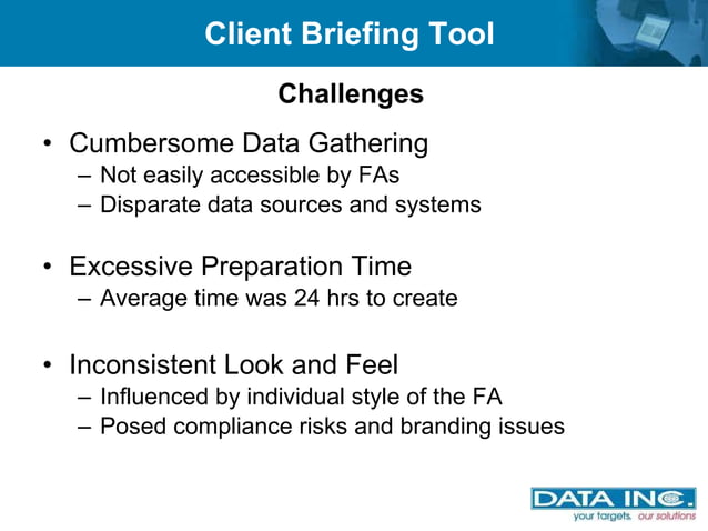 Case Study - Client Briefing Tool | PPT