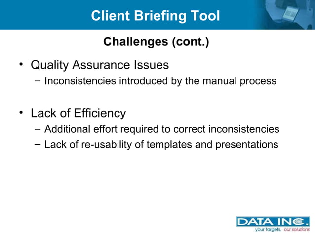 Case Study - Client Briefing Tool | PPT | Technology & Computing