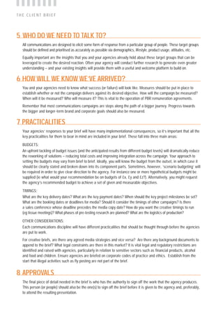 The Client Brief (O Briefing do Cliente) | PDF
