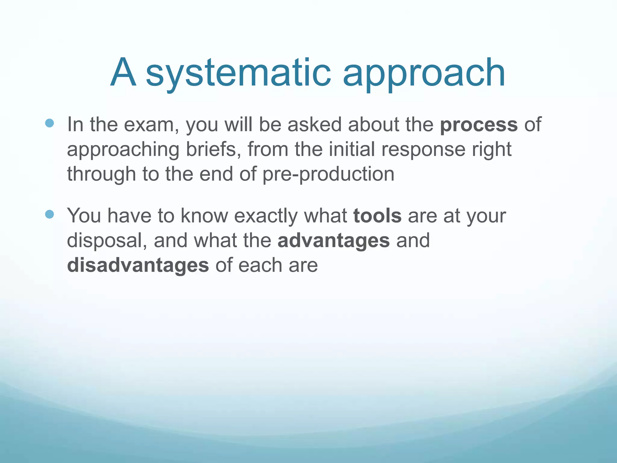 Client brief response tools | PPT