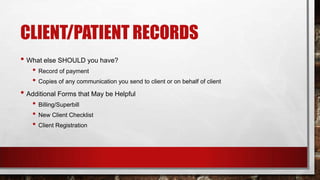 Client Communication & Record Keeping | PPTX