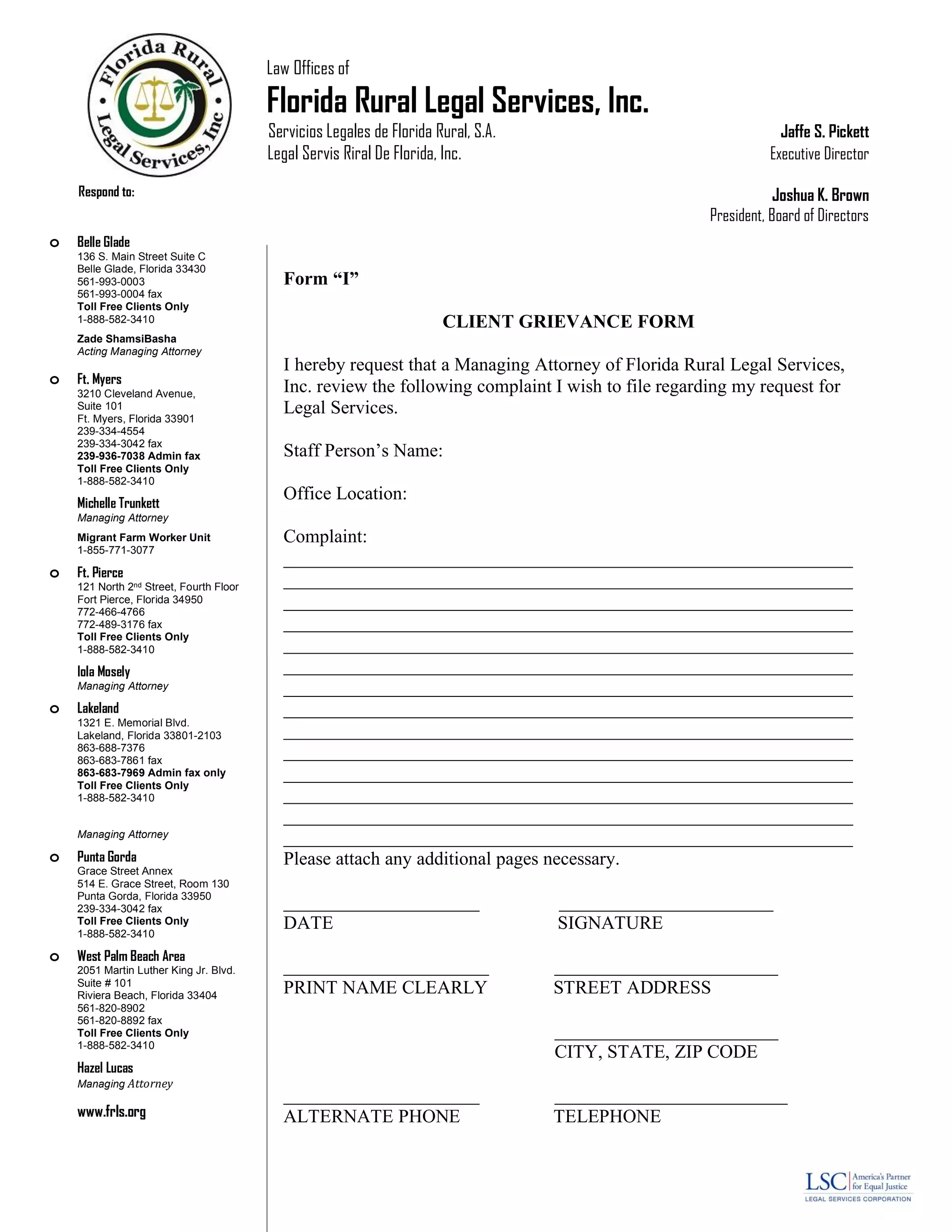 Client Complaint Forms 2023 | PDF
