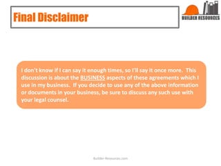 Construction Client Contracts | PPTX